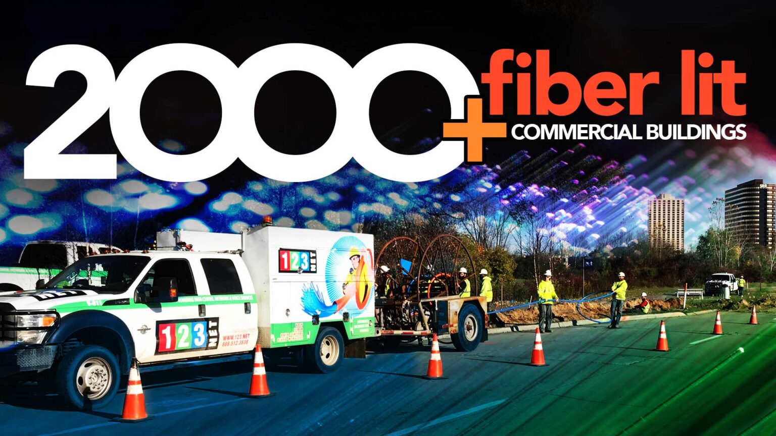 123NET Reaches the 2,000th Fiber Lit Commercial Building Milestone - 123NET